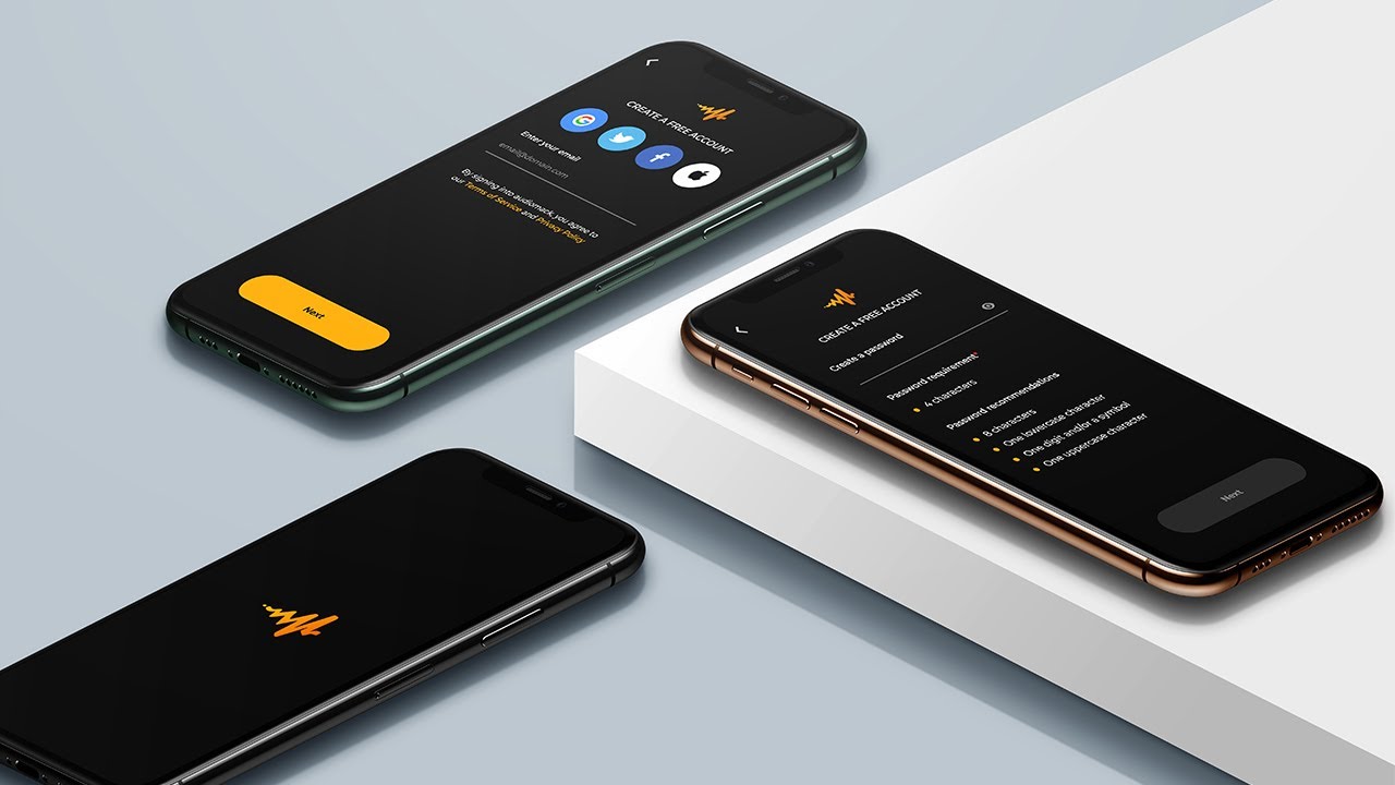 How to build an Intuitive Account Setup & Login Page | Audiomack UI/UX ...