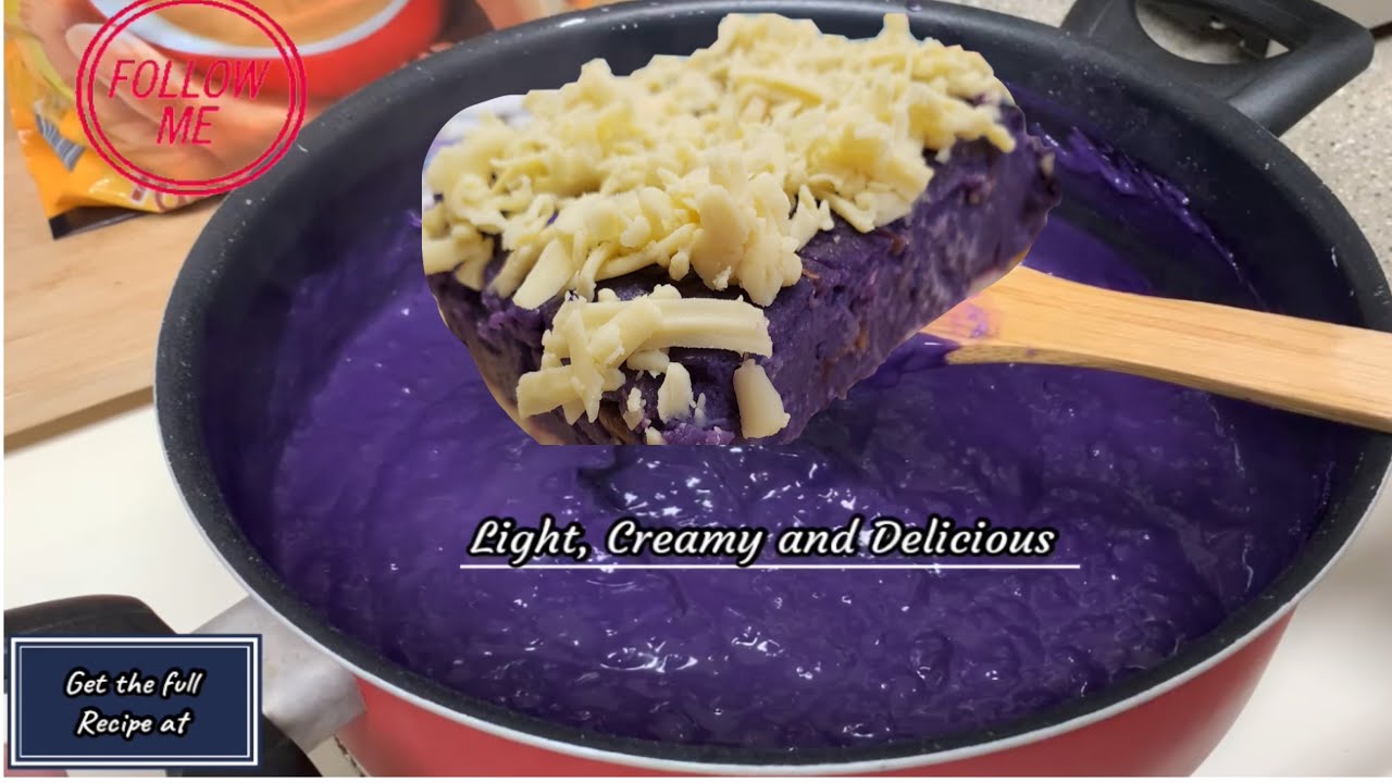 UBE MAJA BLANCA RECIPE SUPER CREAMY AND DELICIOUS - YouTube