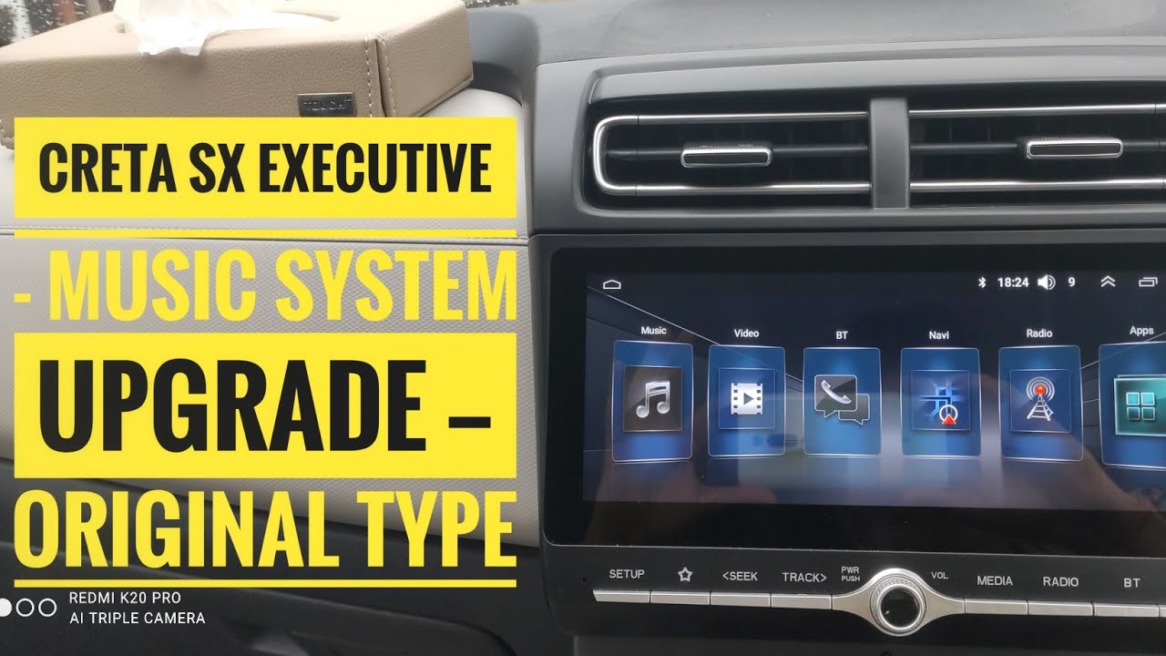 Creta 2021 Original type android music system | GPS/Audio/Bluetooth ...
