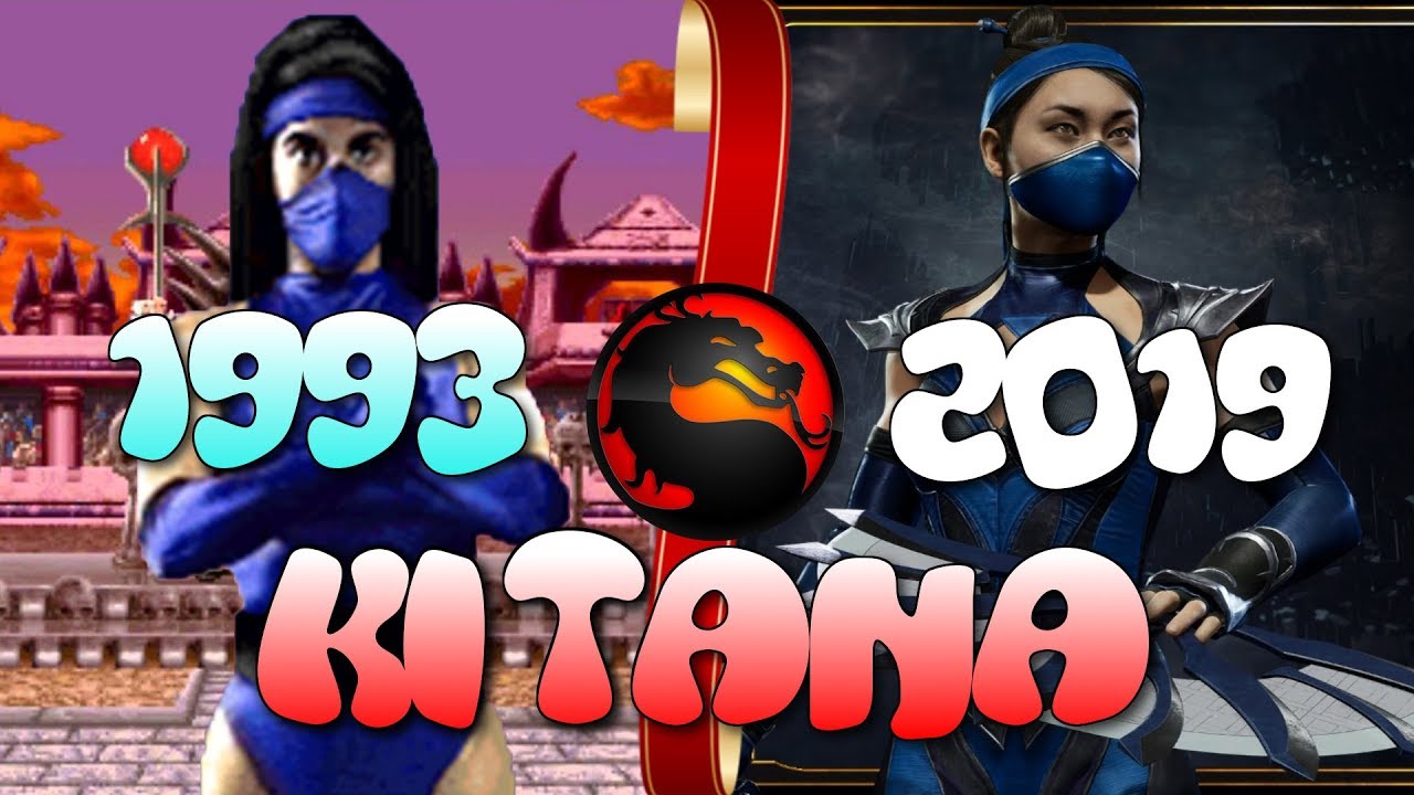 Kitana Evolution all Fatality Все добивания MK1 to MKX - YouTube