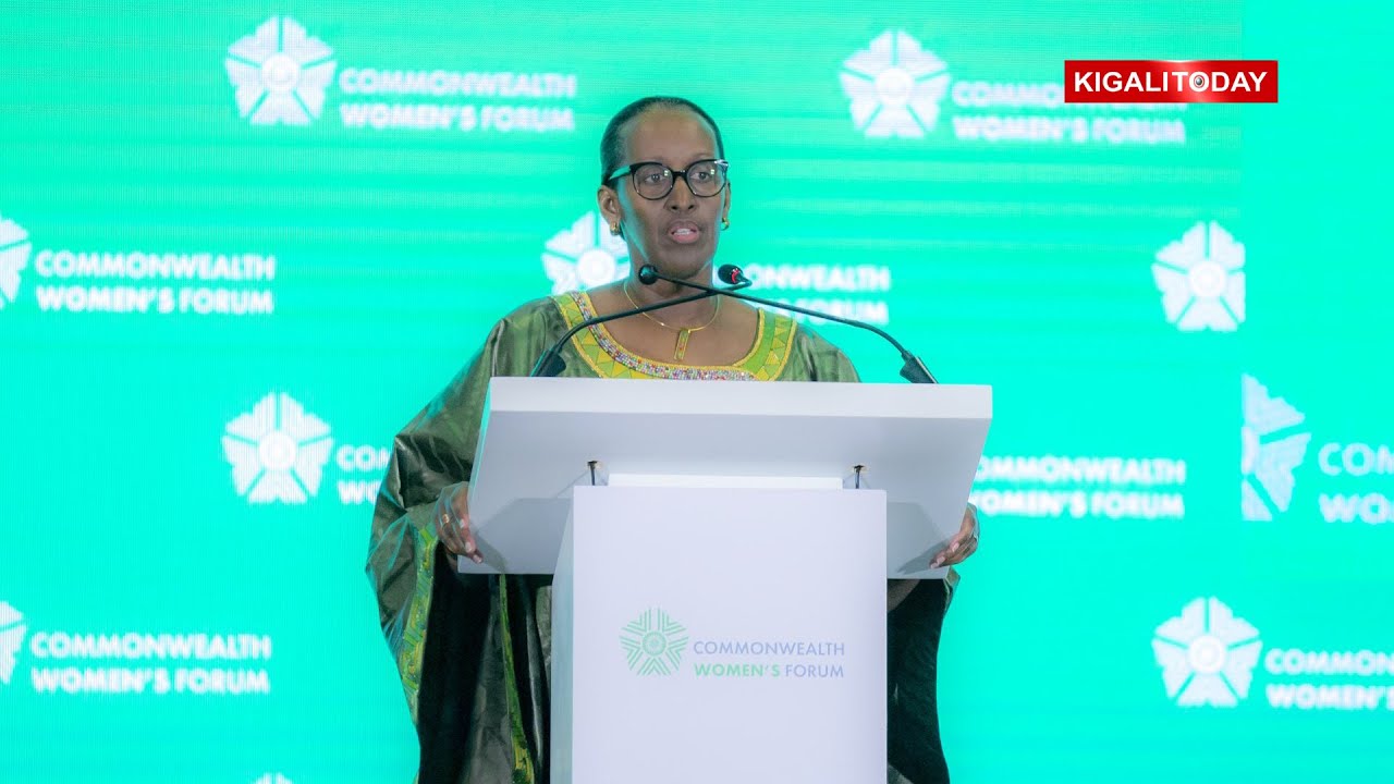 Rwanda's First Lady opens Commonwealth Women's Forum - YouTube