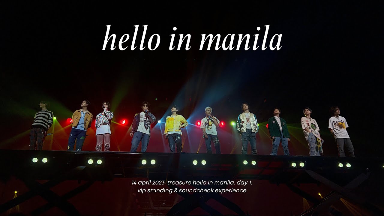 concert vlog — treasure world tour hello in manila day 1 | dear shai ...