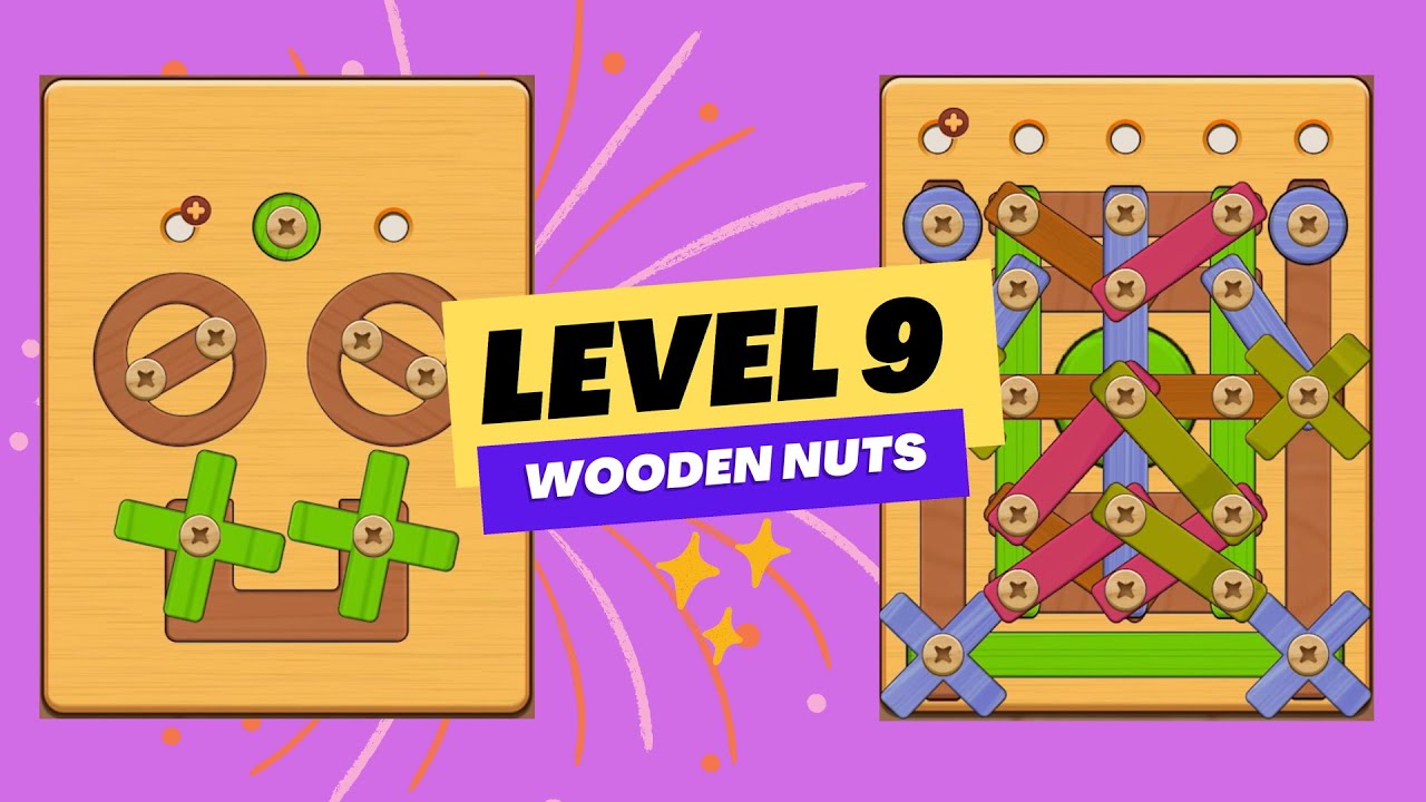 Wooden Nuts level 9 | Puzzle Games - YouTube