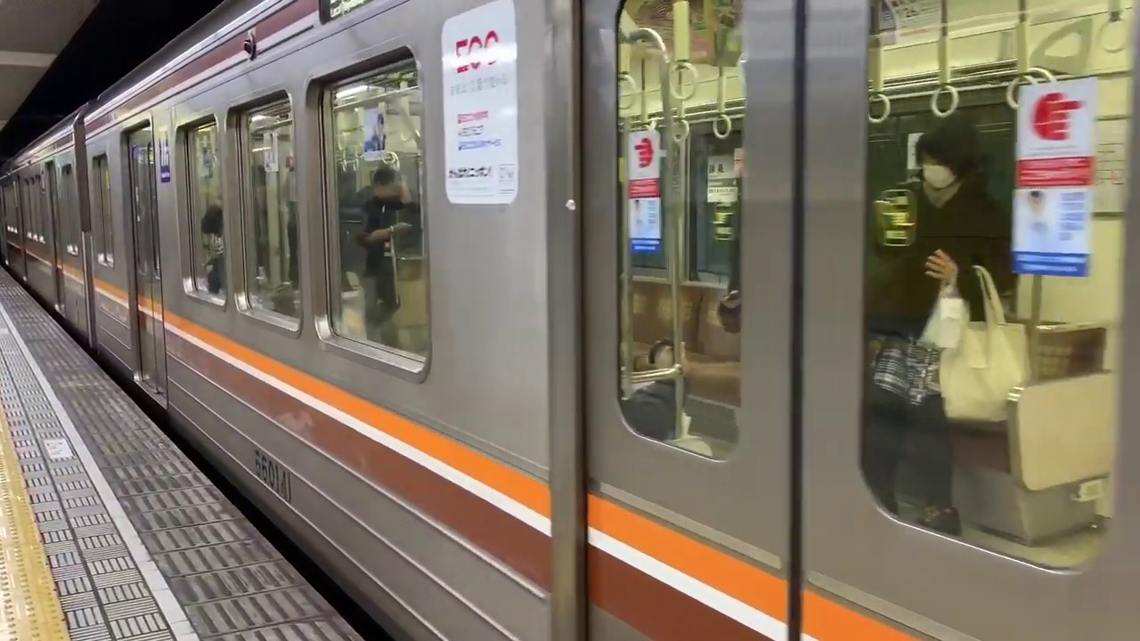 大阪メトロ堺筋線66系66614F 長堀橋駅到着 - YouTube