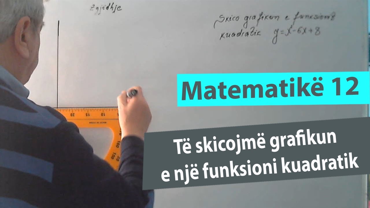 Ushtrime matematika12/ Të skicojmë grafikun e një funksioni kuadratik ...