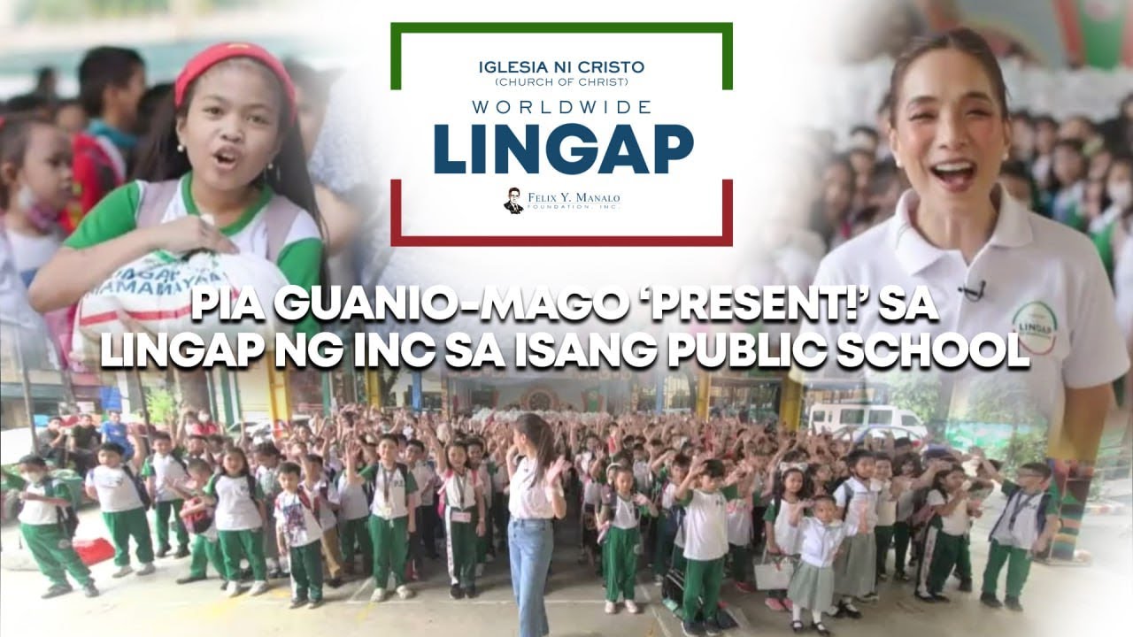 Pia Guanio-Mago 'PRESENT!' sa lingap ng INC sa isang public school ...