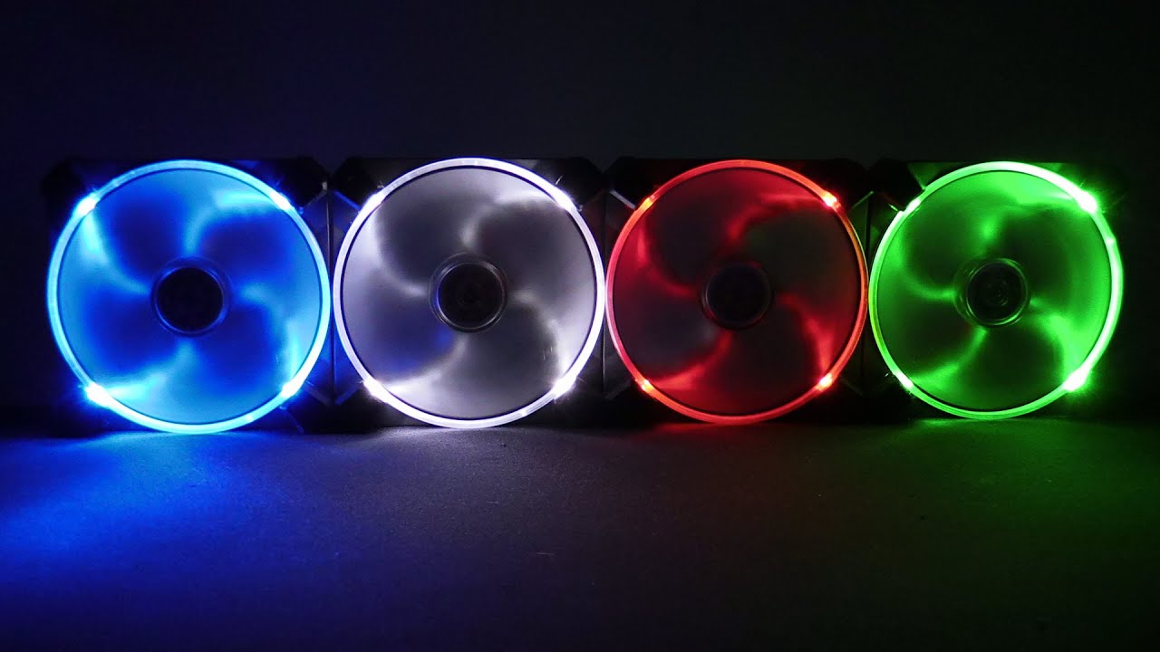 Antec TrueQuiet UFO Ring LED Fans ALL COLOURS - YouTube