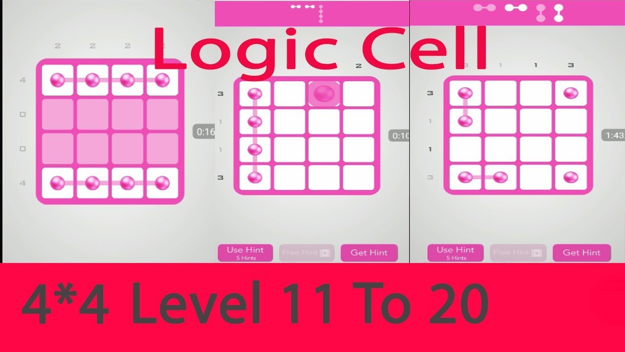 Logic Dots 2/ 4*4 / Level 11 To 20 - YouTube