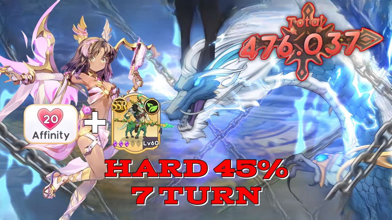 Guild war s9 hard 45% (7 turn) - YGGDRA ReBirth Sea - YouTube