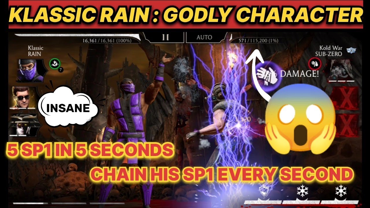 Klassic rain infinite Sp1 loop crazy setup | mk mobile klassic rain ...