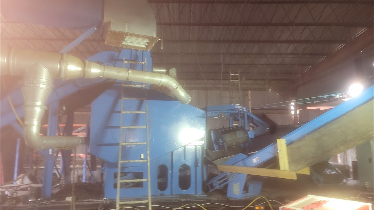 1996 Eldan 122T Portable Rasper Turns 2" Tire Chip into Tire Wire and 3 ...