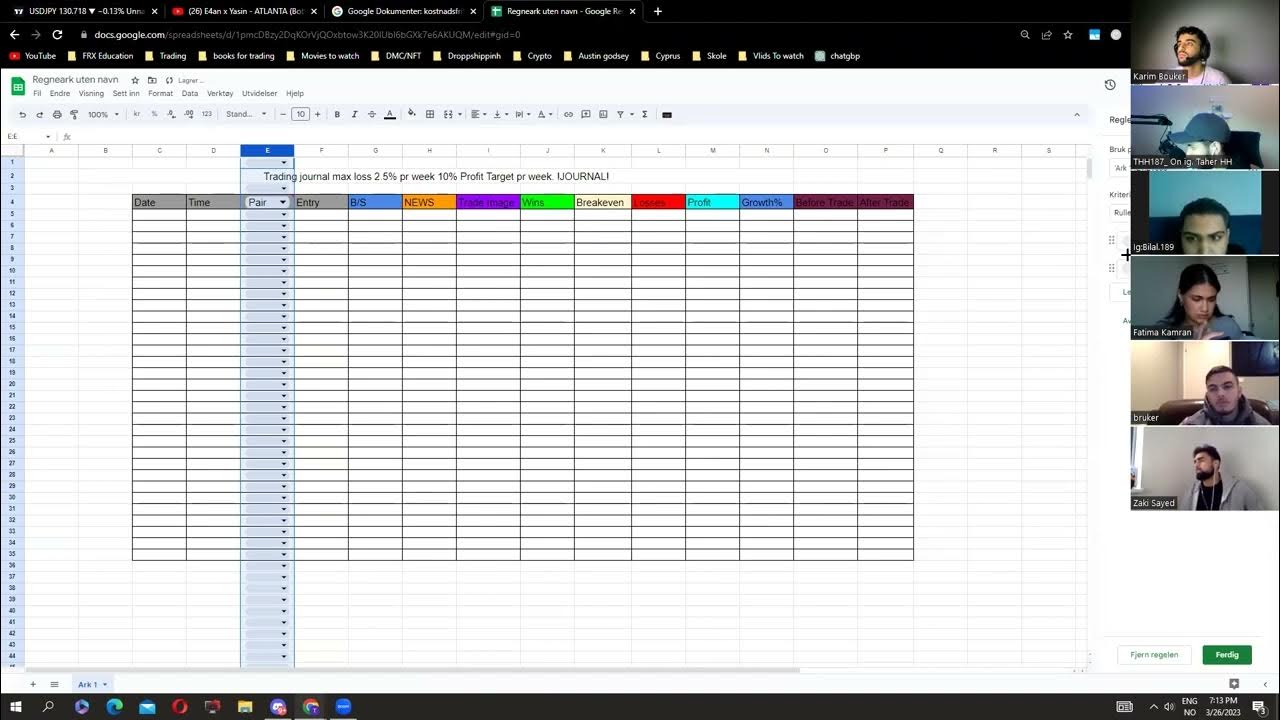 How to create a trading journal/backtesting sheet, in the best way ...