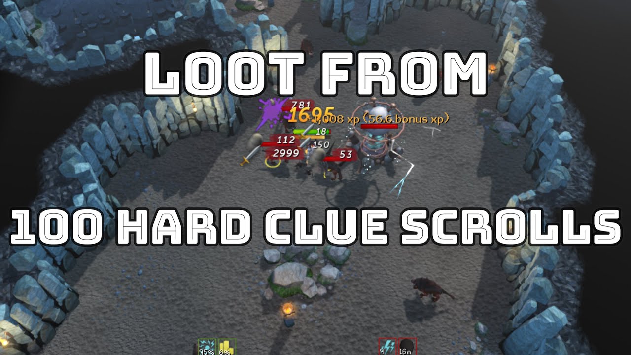 Loot from 100 HARD CLUES: Ep. 1 - YouTube