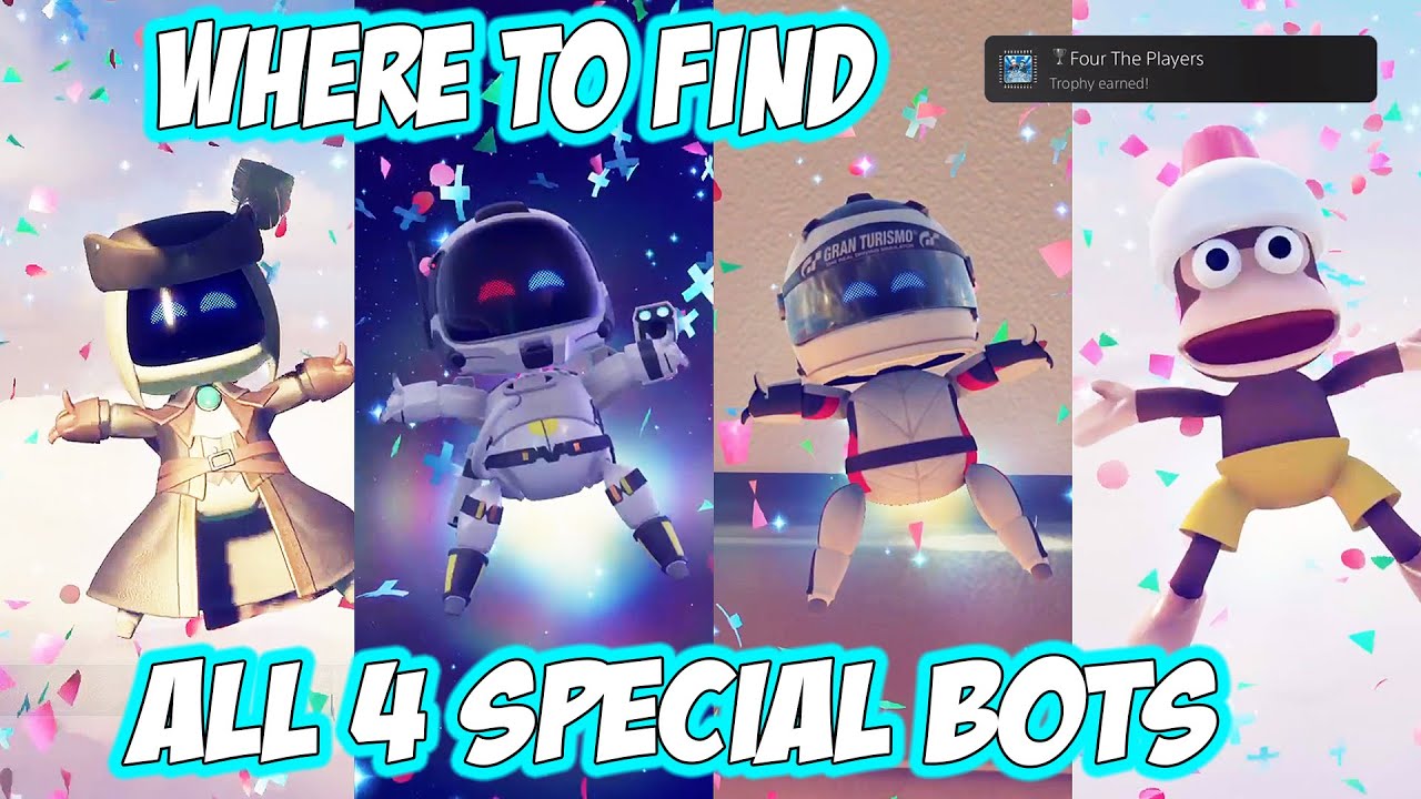 Astro's Playroom - Where to FIND ALL 4 SPECIAL BOTS - YouTube