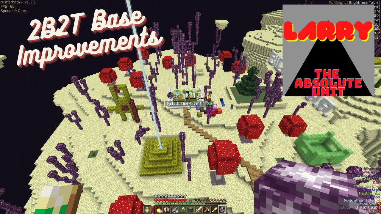 2B2T Making Improvements to my End Base - YouTube