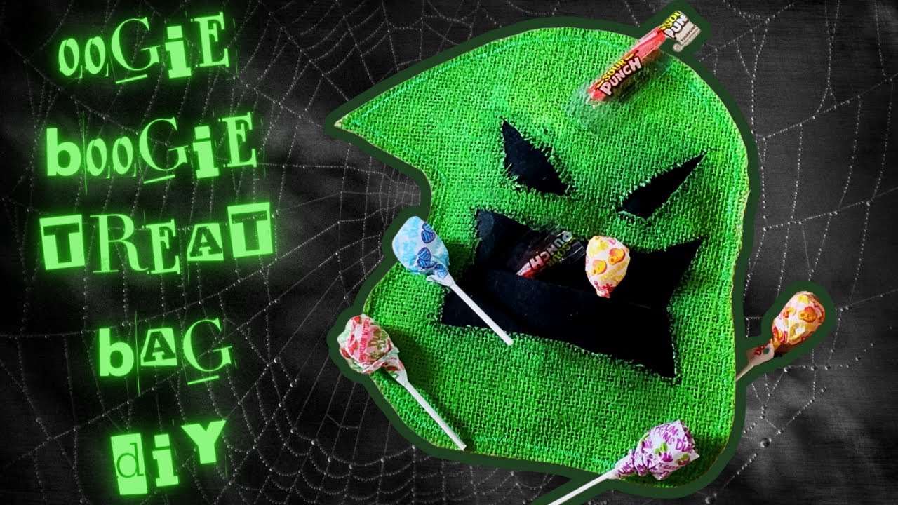 How To Make An Oogie Boogie Bash Halloween Treat Bag: EASY Nightmare ...