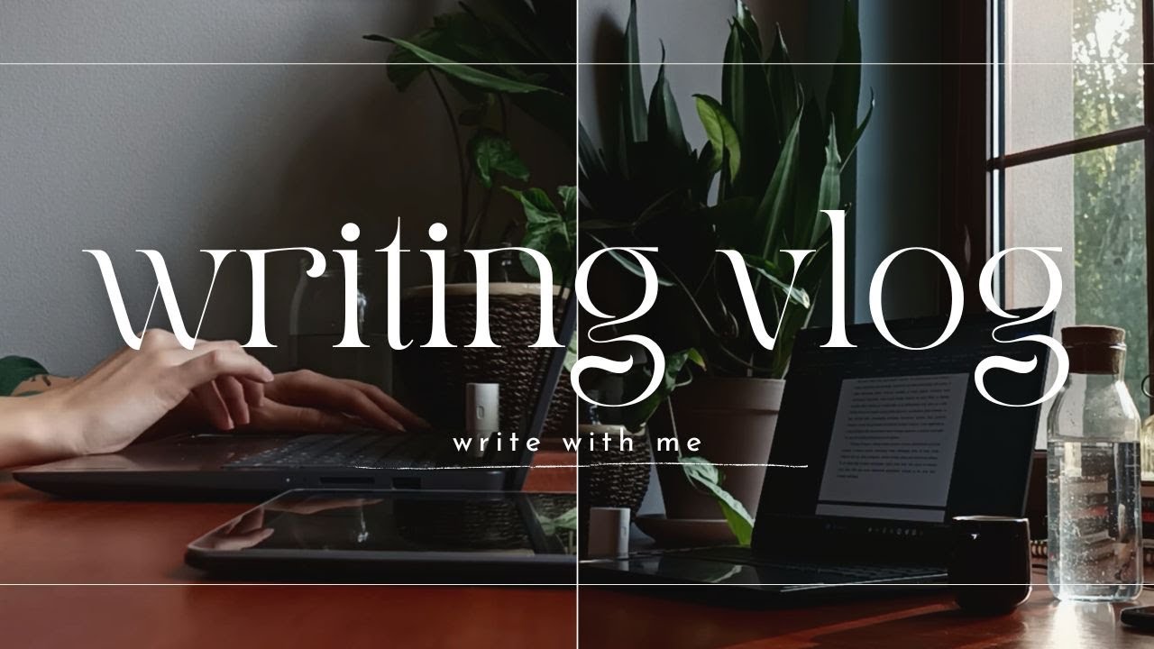2 Hour Writing Vlog / Writing In Real Time, 50/10 Pomodoro, Background ...