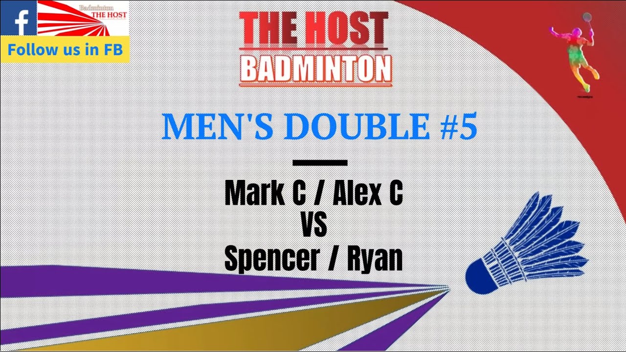 The Host Badminton Internal Tournament MD#5 at KC Markham June 22 2023 ...
