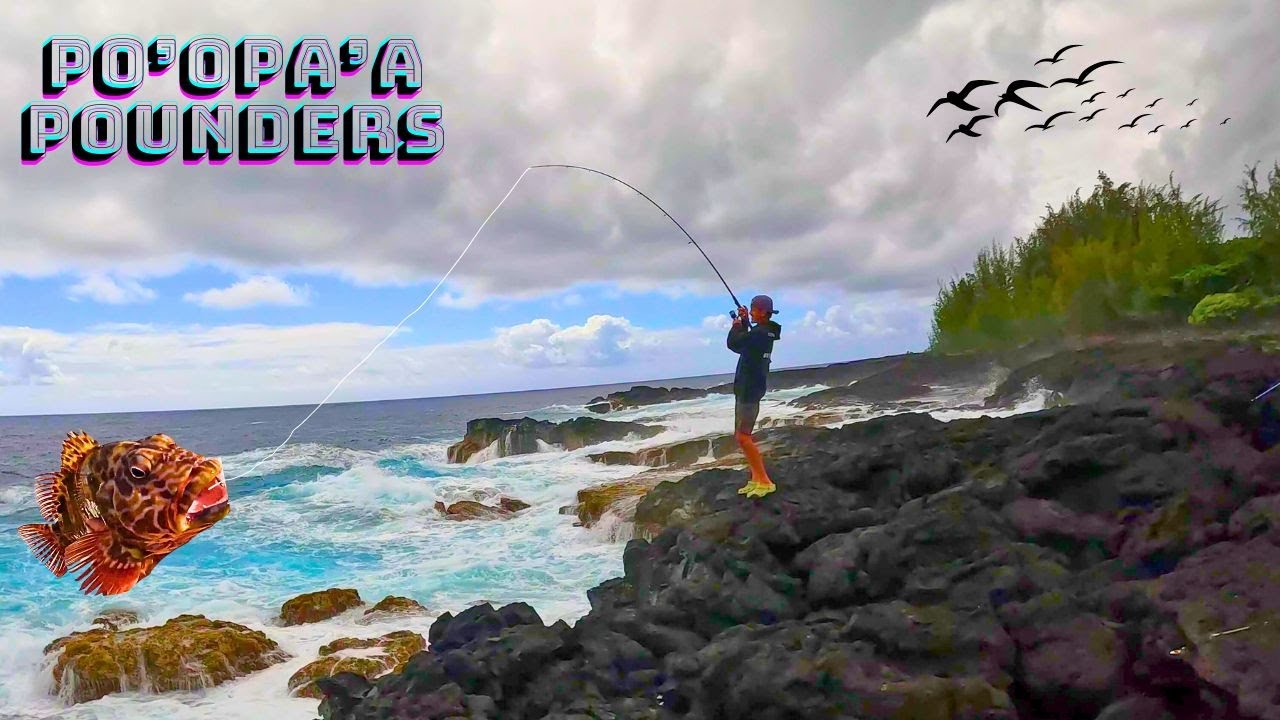Po'opa'a Pounders Good Eats // Fishing Big Island Hawaii - YouTube