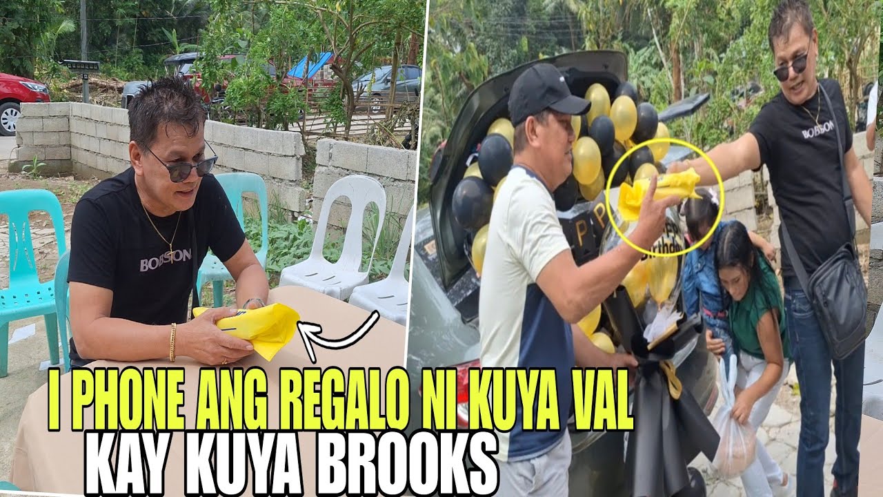 WOW I PHONE ANG REGALO NI KUYA VAL KAY KUYA BROOKS - YouTube