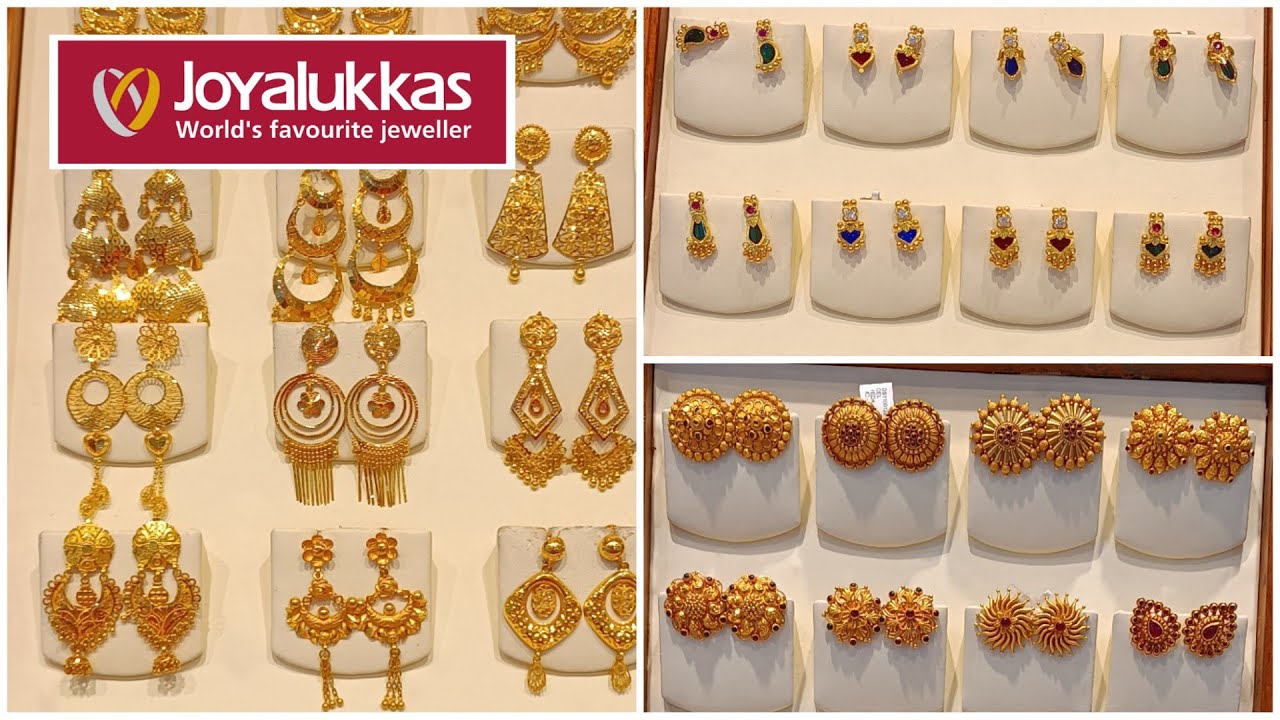 Joyalukkas Gold Earring Collections | Fancy Earring | Kerala | Antique ...