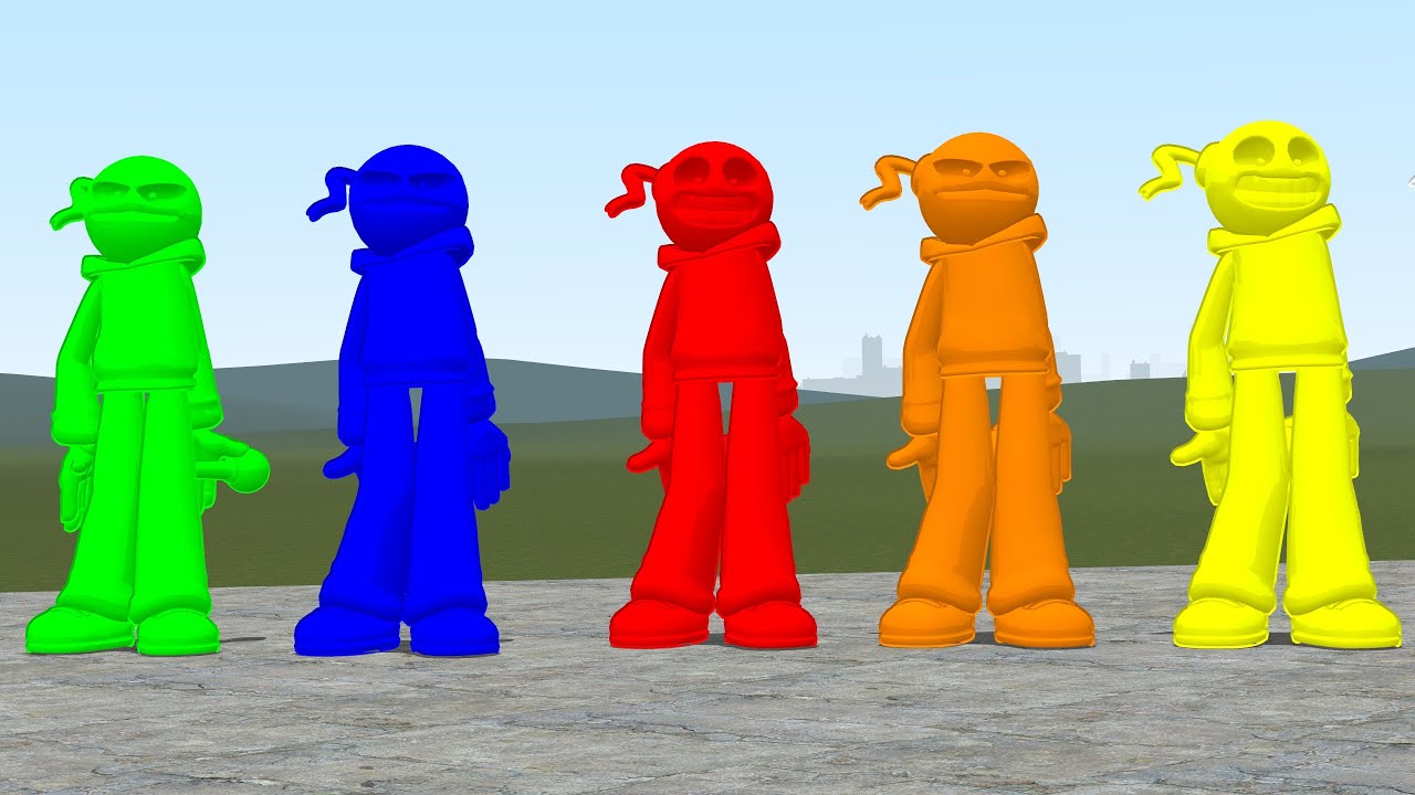 FRIDAY NIGHT FUNKIN' ALL COLORS!! Garry's Mod [FNF] - YouTube