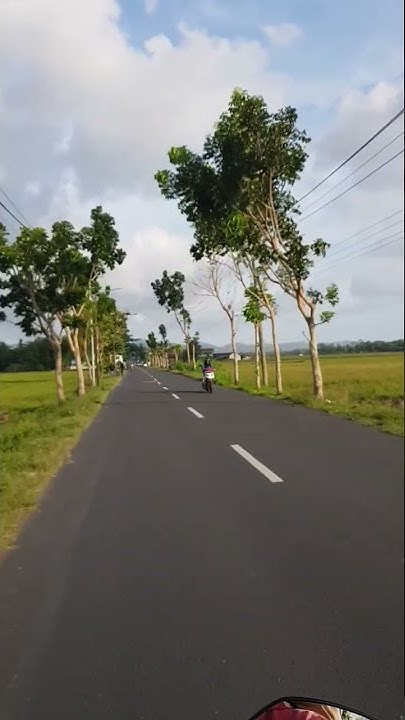 Jalan area persawahan Klumprit - Nusawungu Cilacap - YouTube