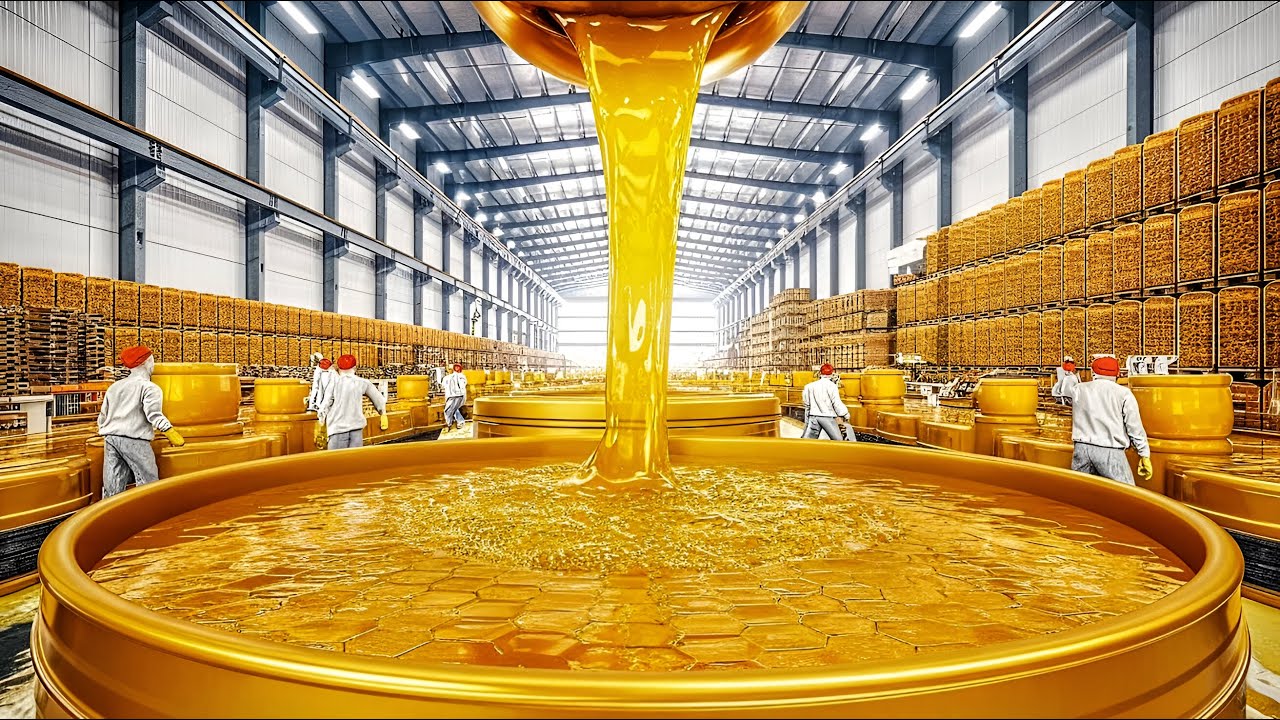 How Do They Make JUMMY Honey? | Honey Factory Production Process | HOW ...
