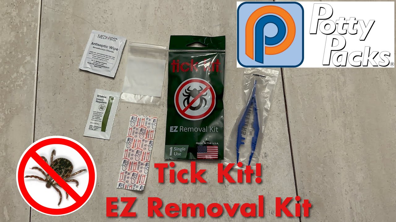 Potty Packs Tick Kit : EZ Tick Removal Kit : Travel Packs : Convenient ...