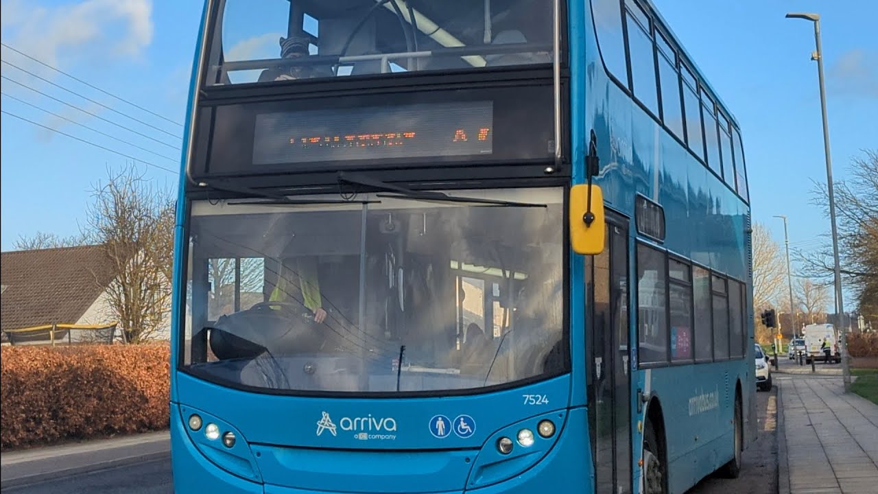 *rapid*Arriva Northumbria 7524 NK14GFU ADL E400 Trident 2 X7 Newcastle ...