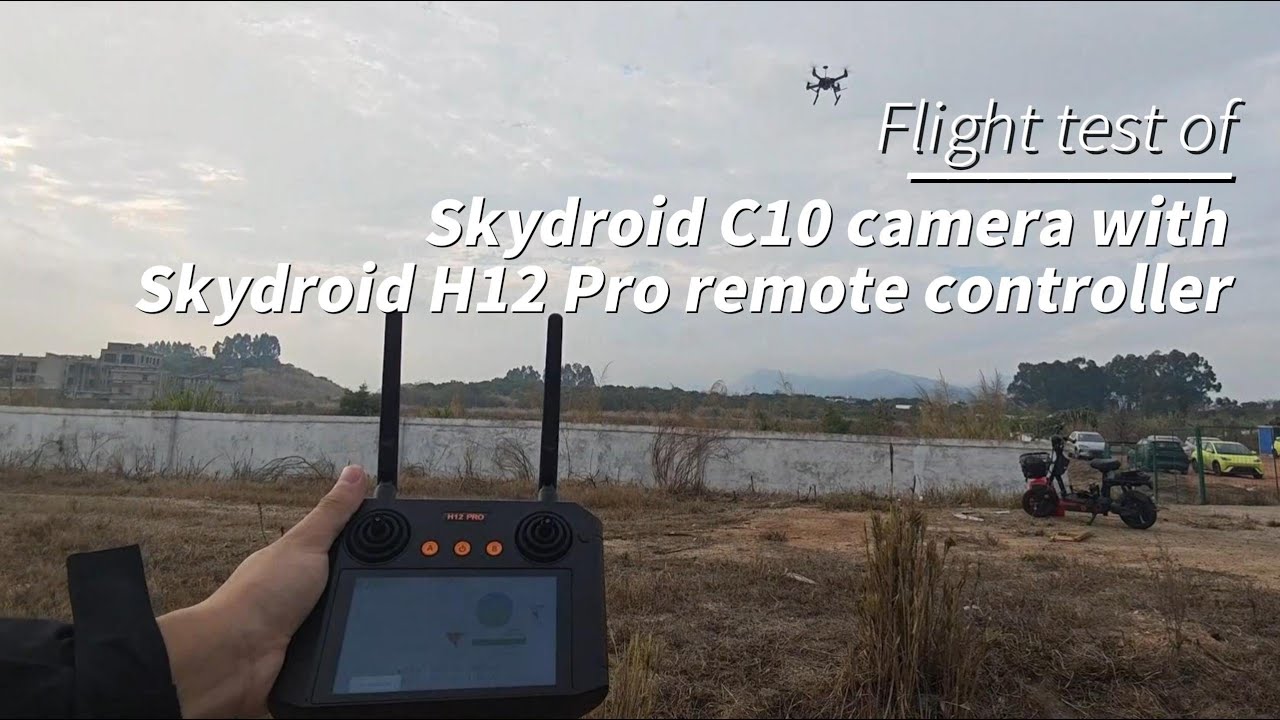 Flight test and first-person view flight video of the Skydroid C10 ...