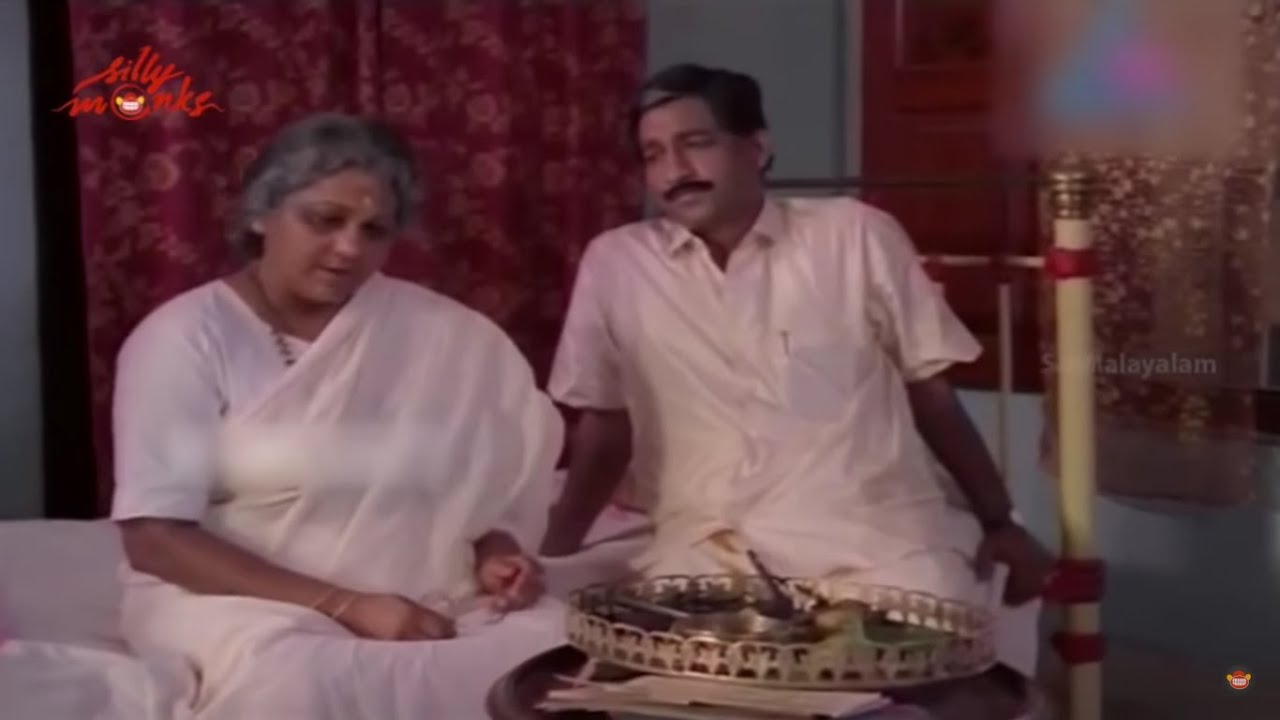 KPSC Lalitha-Nedumudi Venu Sentiment Scene - Aalavattam Malayalam Movie ...