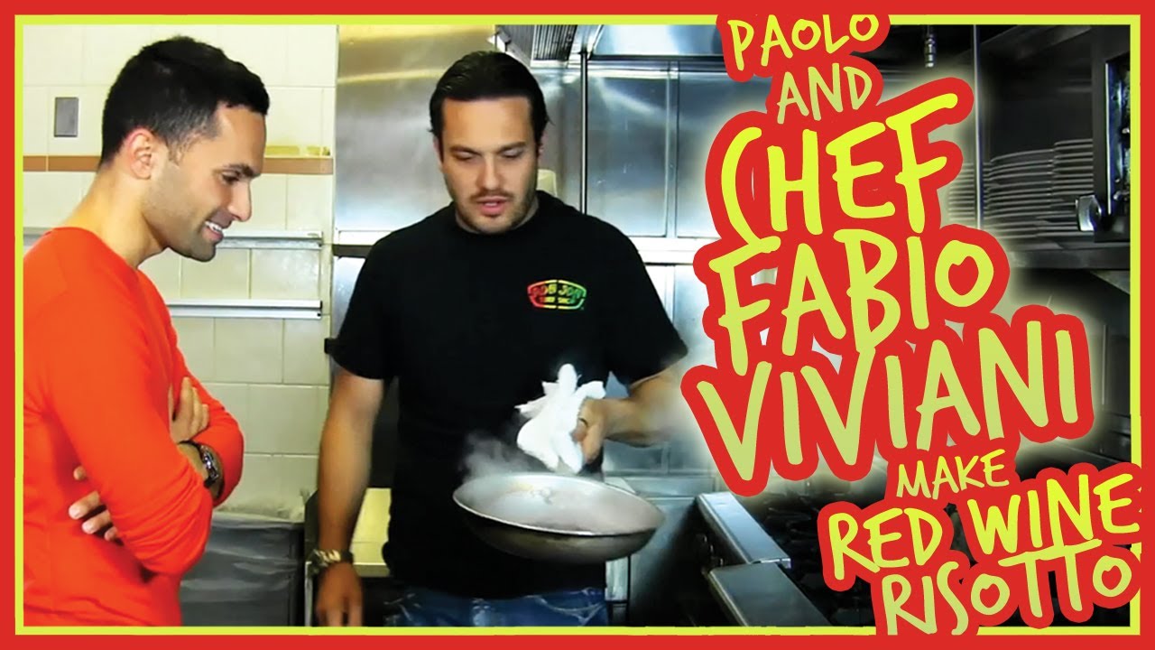 "Top Chef" Fabio Viviani makes Red Wine Risotto!!! - YouTube