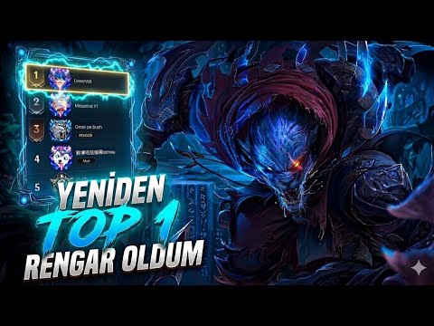 23 K PUAN İLE RENGAR 1.Sİ OLDUM ! WİLD RİFT RENGAR!
