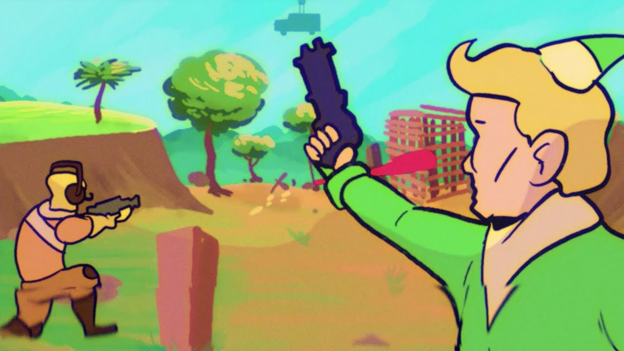 FORTNITE the OLD SCHOOL CARTOON | ArcadeCloud - YouTube