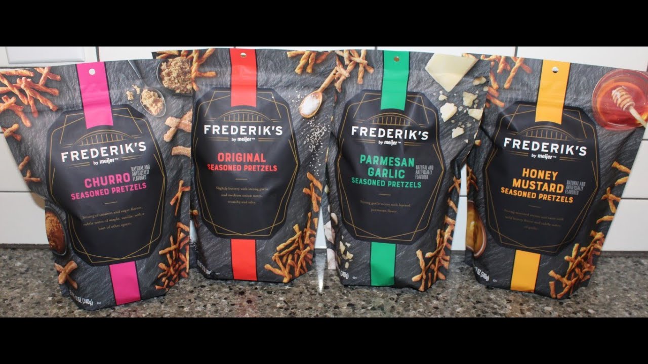 Frederik’s by Meijer Seasoned Pretzels: Churro, Original, Parmesan ...