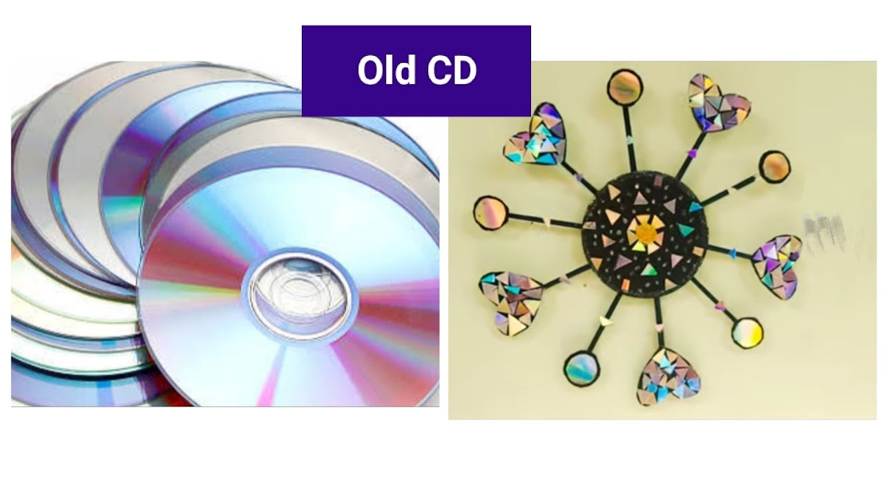 re-use idea/old CD//home decorative Idea 💡 - YouTube