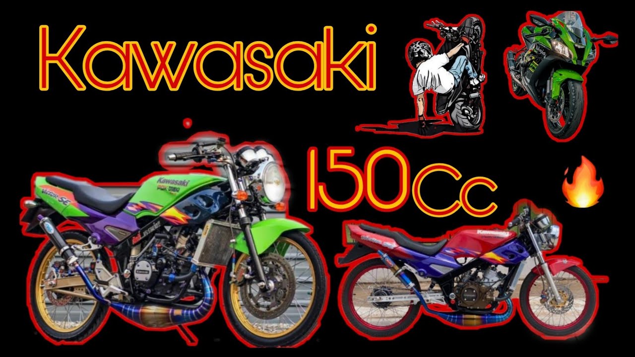Kawasaki 150 Cc แต่งสวยอะไหล่เทพประเทศไทย - YouTube