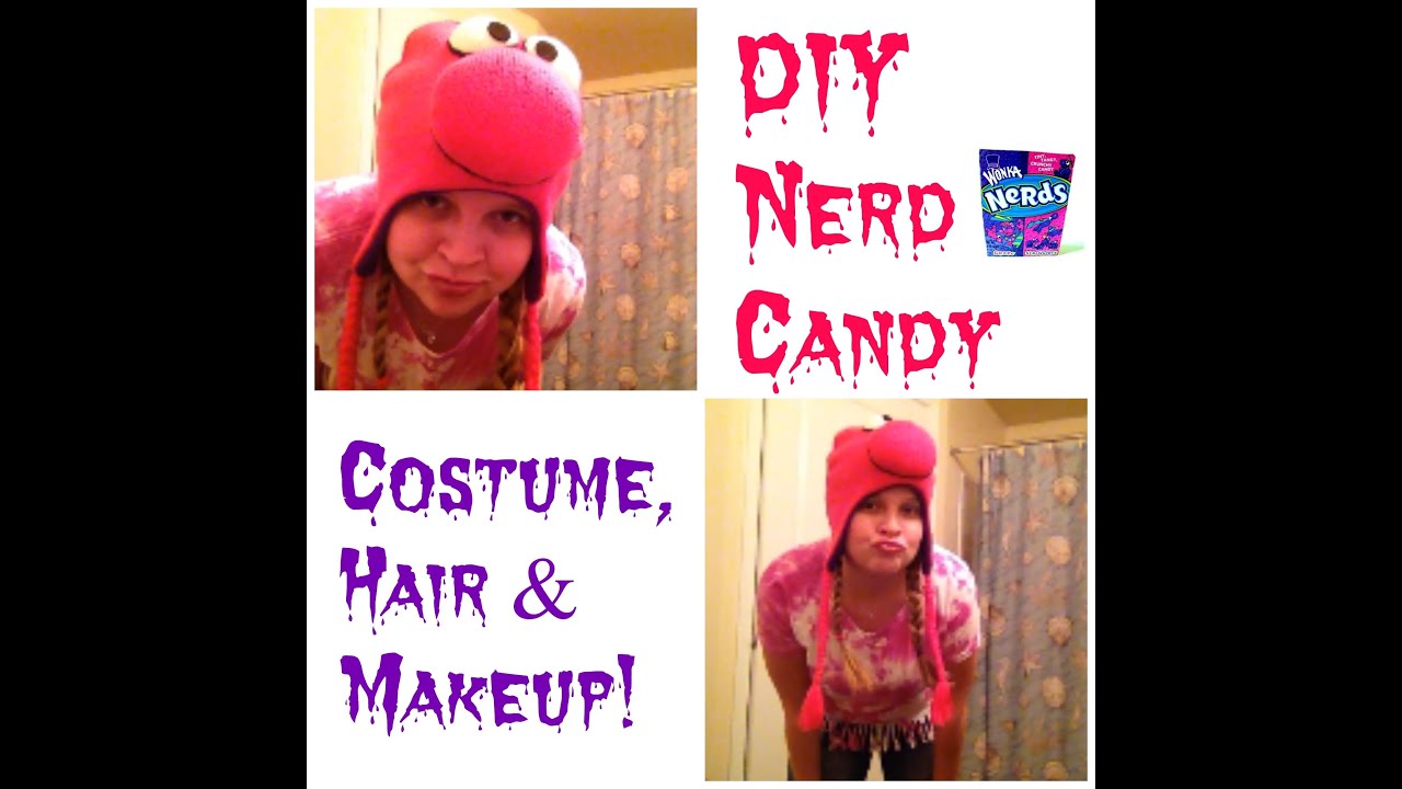 (DIY) Nerd Candy, Costume, Hair & Makeup! - YouTube