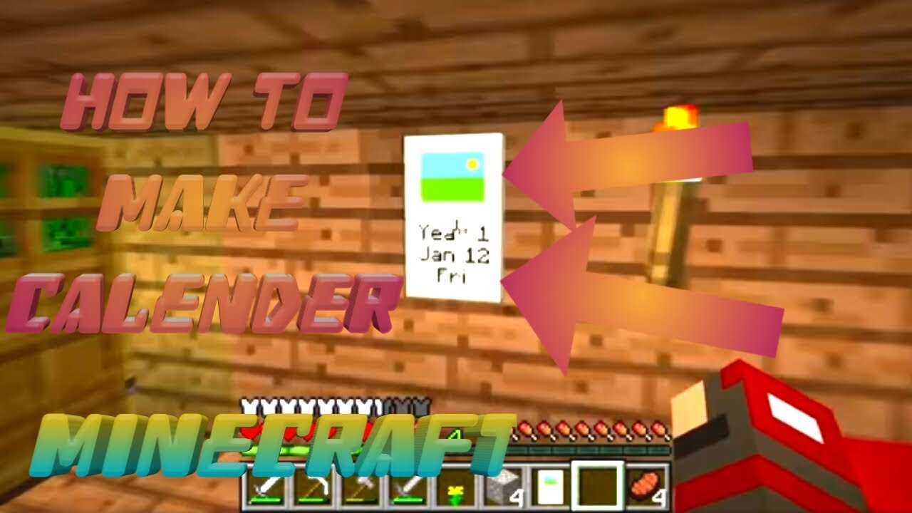 How to make calender [MINECRAFT] - YouTube