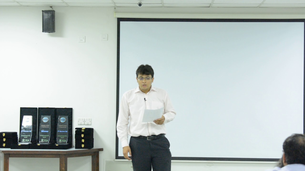 TM Moiz Naeem in EVALUATION CONTEST - YouTube