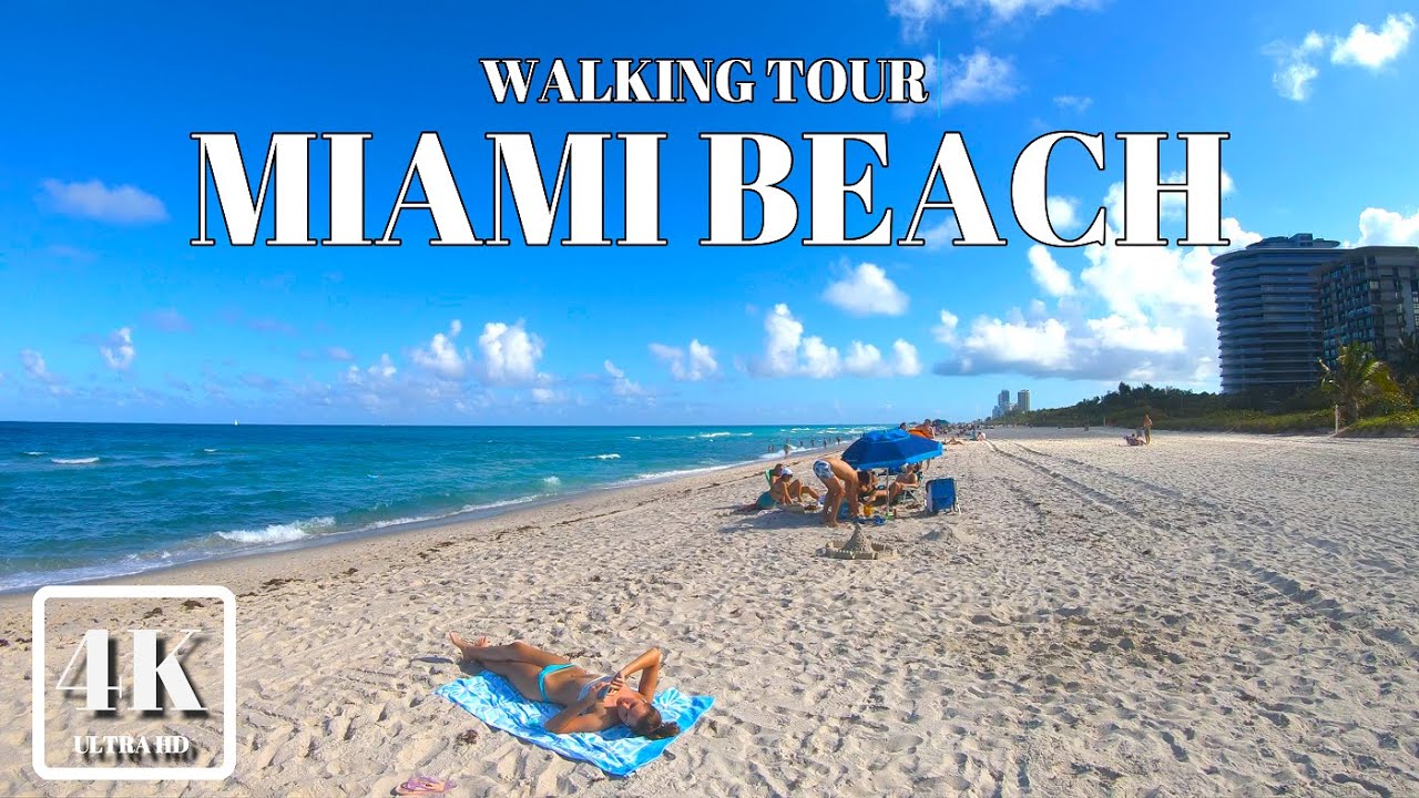 4K WALK ULTRA HD 60 FPS MIAMI BEACH FLORIDA USA AΩ - YouTube