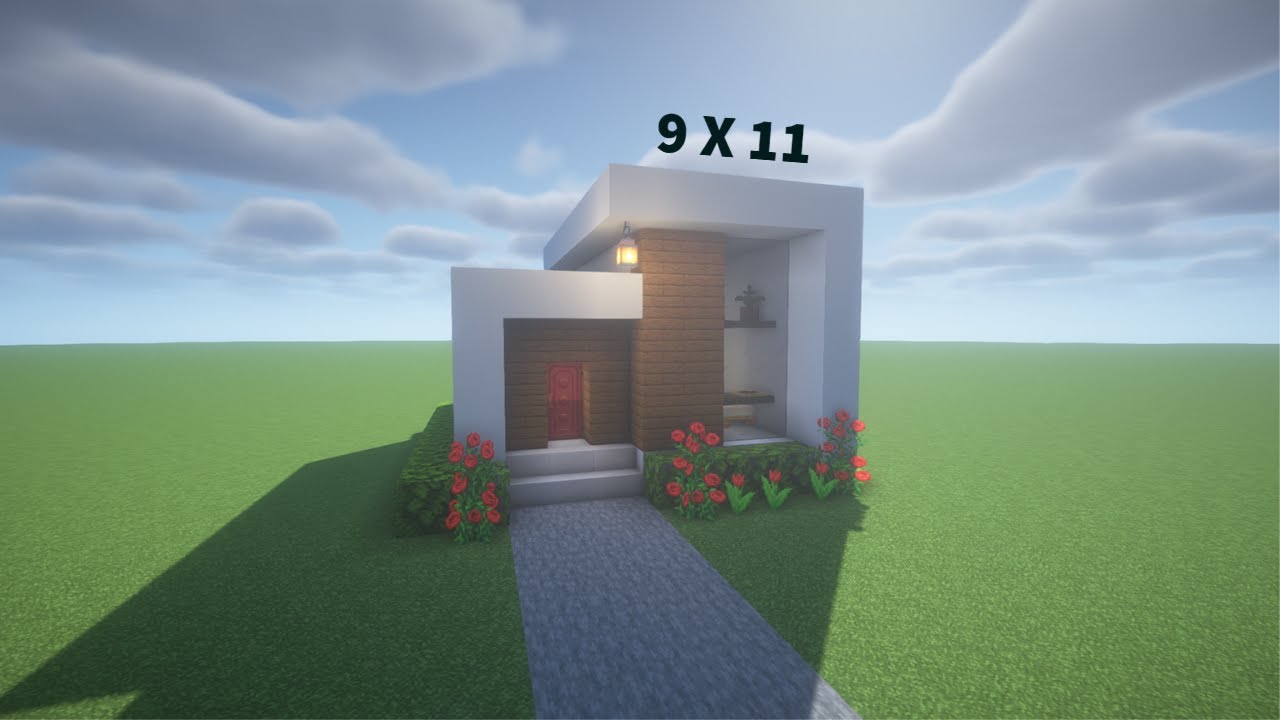 Minecraft | How To Build Small Modern House | Tutorial - YouTube
