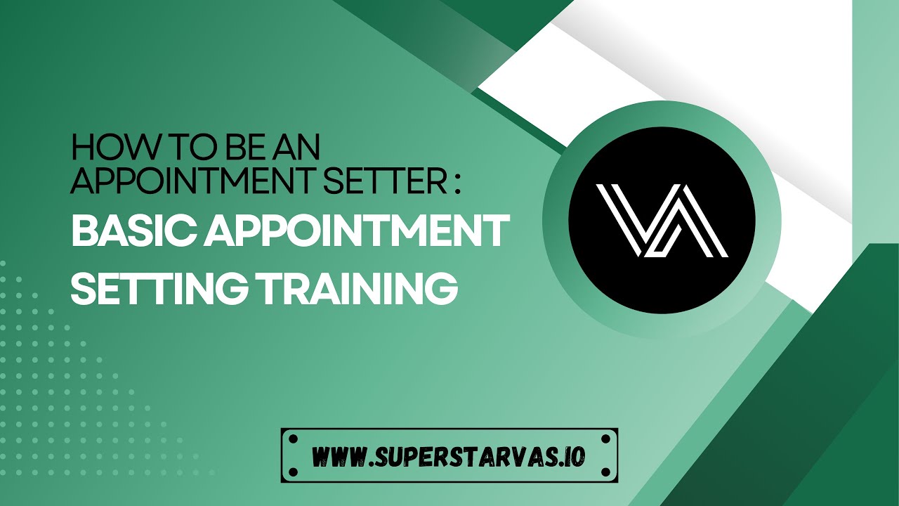 How To Be an Appointment Setter : Basic Appointment Setting Training - YouTube