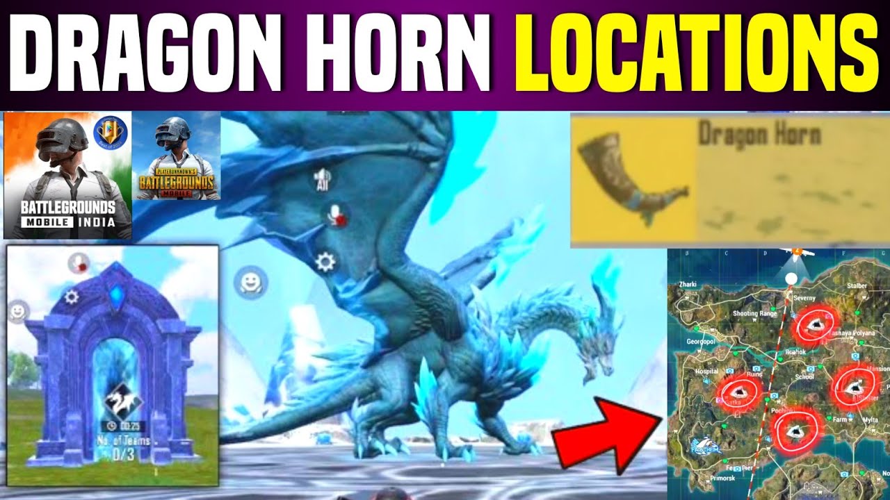 Bgmi Dragon Horn Locations | How To Find Dragon Horn Location In Bgmi 3 ...