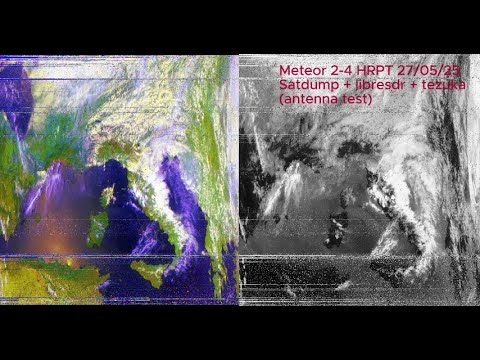 Meteor m2-4 hrpt 27/05/25 (antenna test) - YouTube