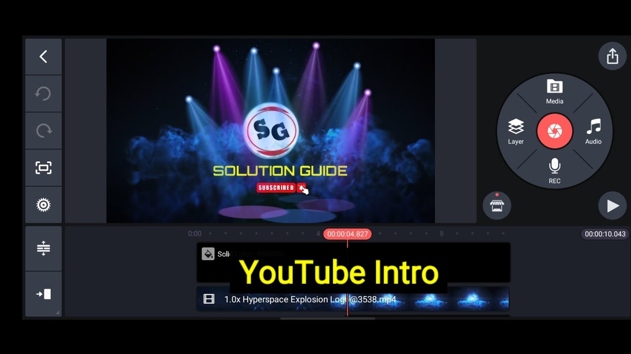 How to Make Professional intro for YouTube in kinemaster from mobile ...
