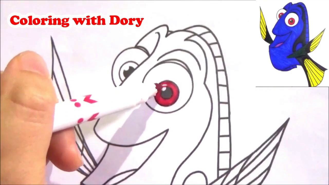 Coloring with Lily, Dory, Octopus, Paw Patrol Everest : Compilation for ...