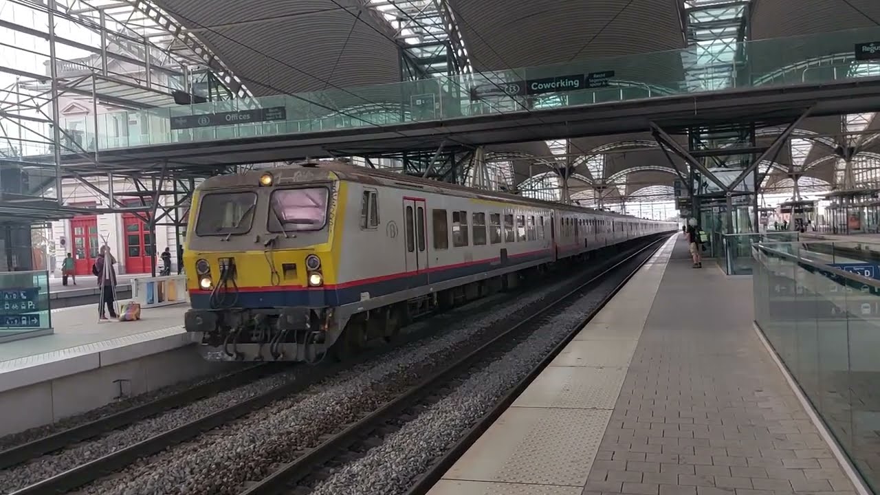M4 + HLE 2741 komen door station Leuven | Treinen | NMBS/SNCB - YouTube