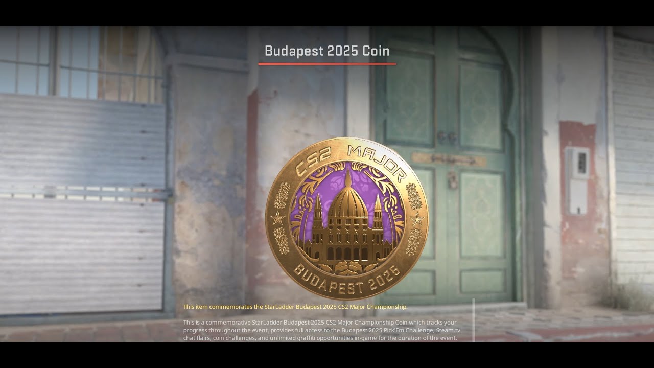 CS2 : Budapest major 2025 Viewer Pass + coin - YouTube
